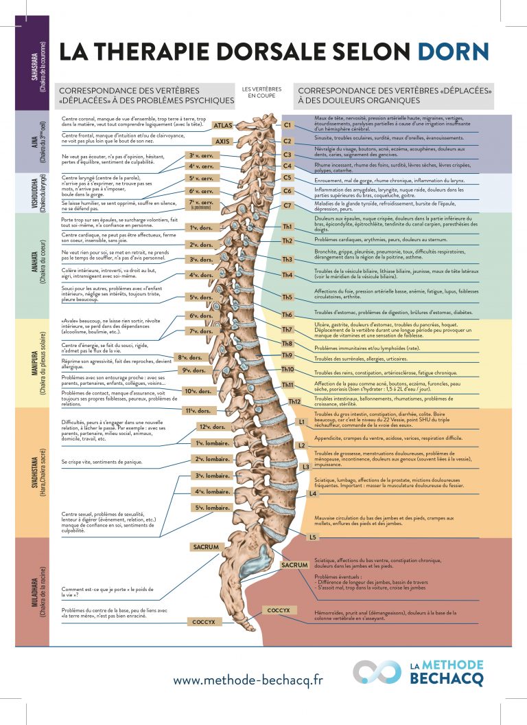 Poster de la méthode Dorn 1 - La boutique Méthode Bechacq